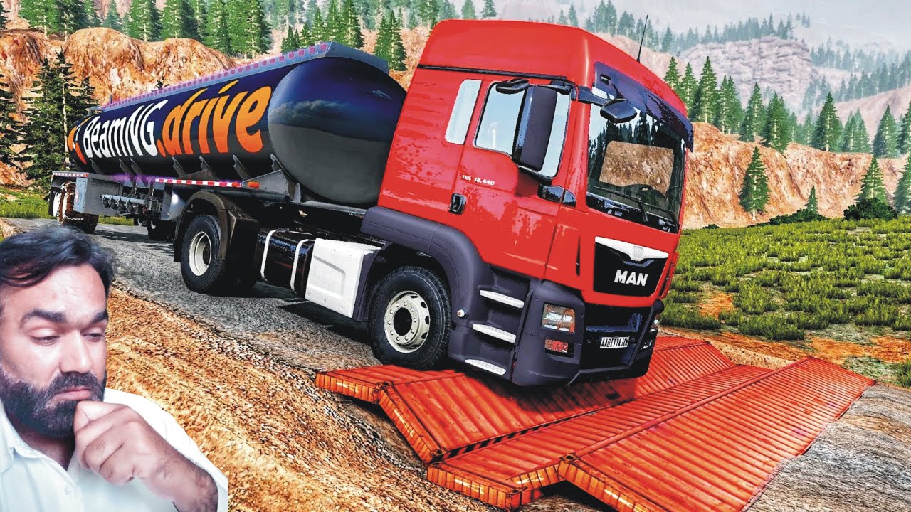 Truck vs Upside Down Speed Bumps 103 || Truck vs Speed Bumps - YouTube