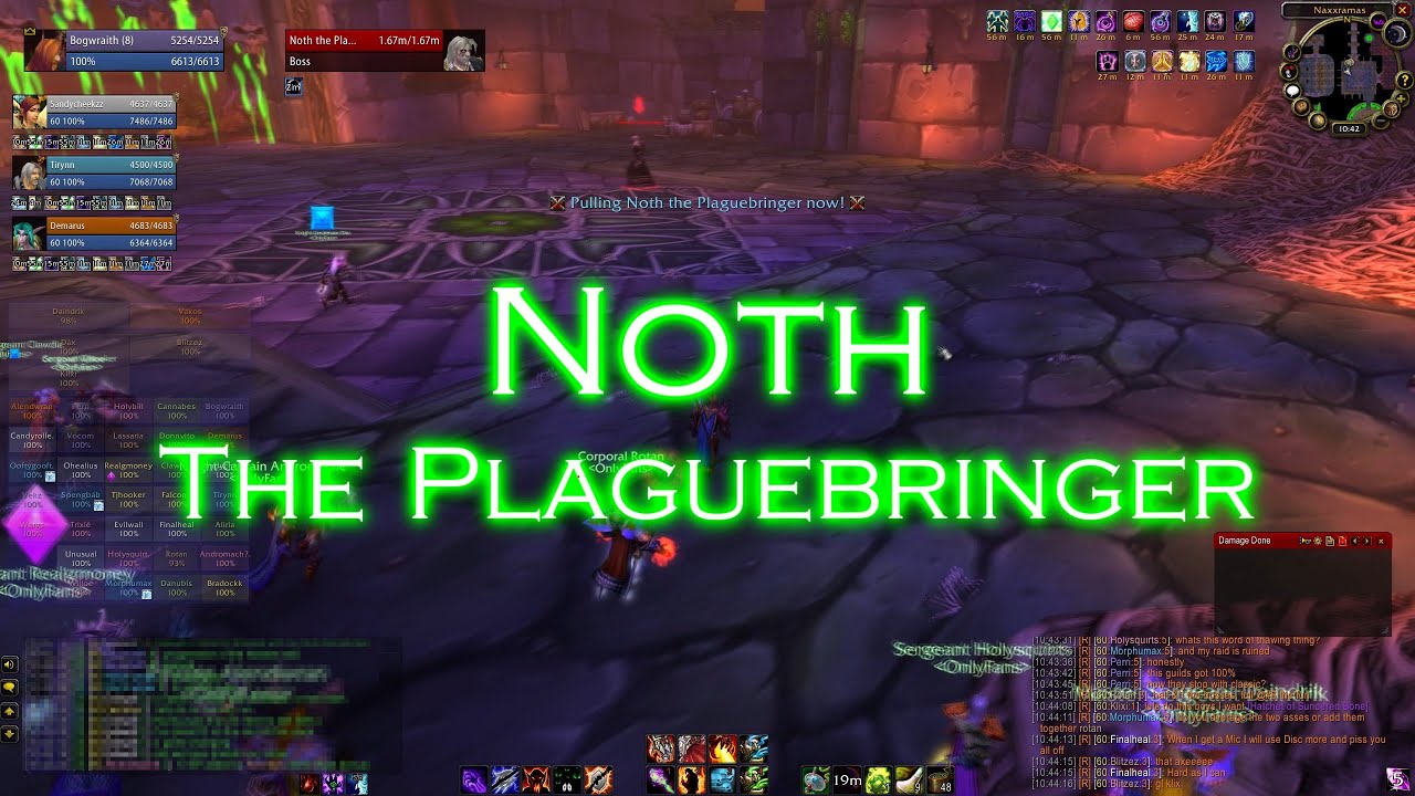 Classic | Naxxramas | Noth, the Plaguebringer - YouTube
