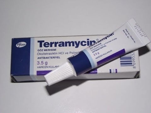 تيراميسين مرهم لعلاج اصابات العين Terramycin Ointment - YouTube