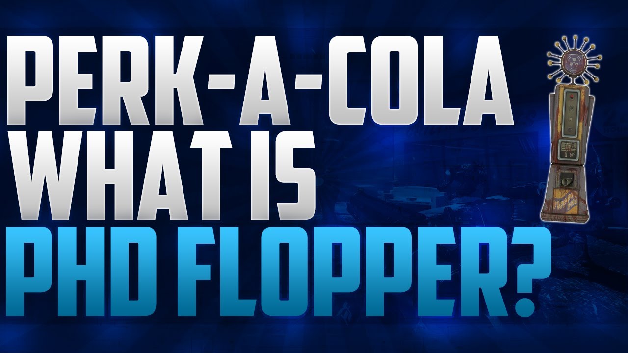 CallOfDuty Zombies: "PHD FLOPPER" Perk-A-Cola | In-Depth - YouTube