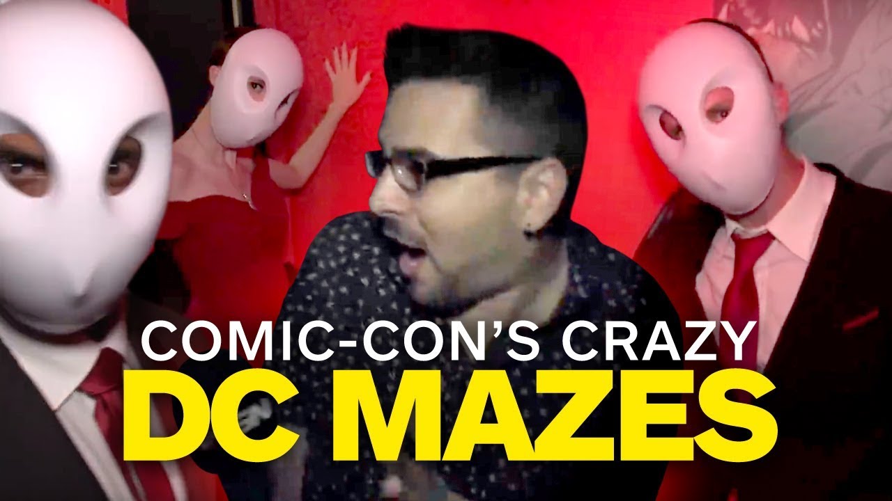 Getting Scared by DC's Crazy Mazes - Comic Con 2018 - YouTube