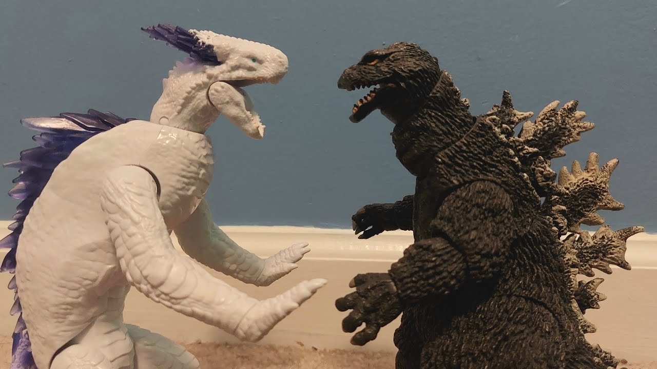 Godzilla Vs Shimo (Godzilla Stop Motion test) - YouTube