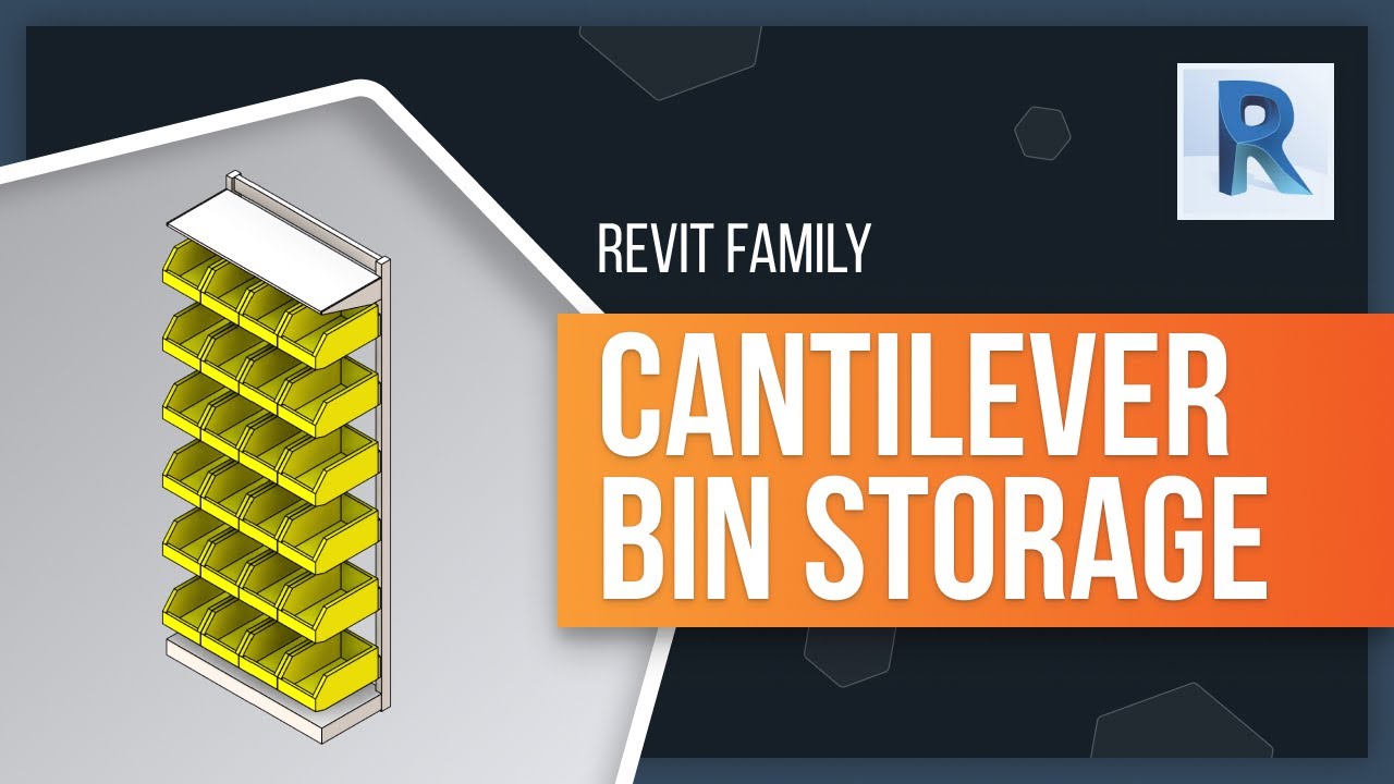 Free Revit Models Download: Cantilever Bin or Shelf Storage - YouTube