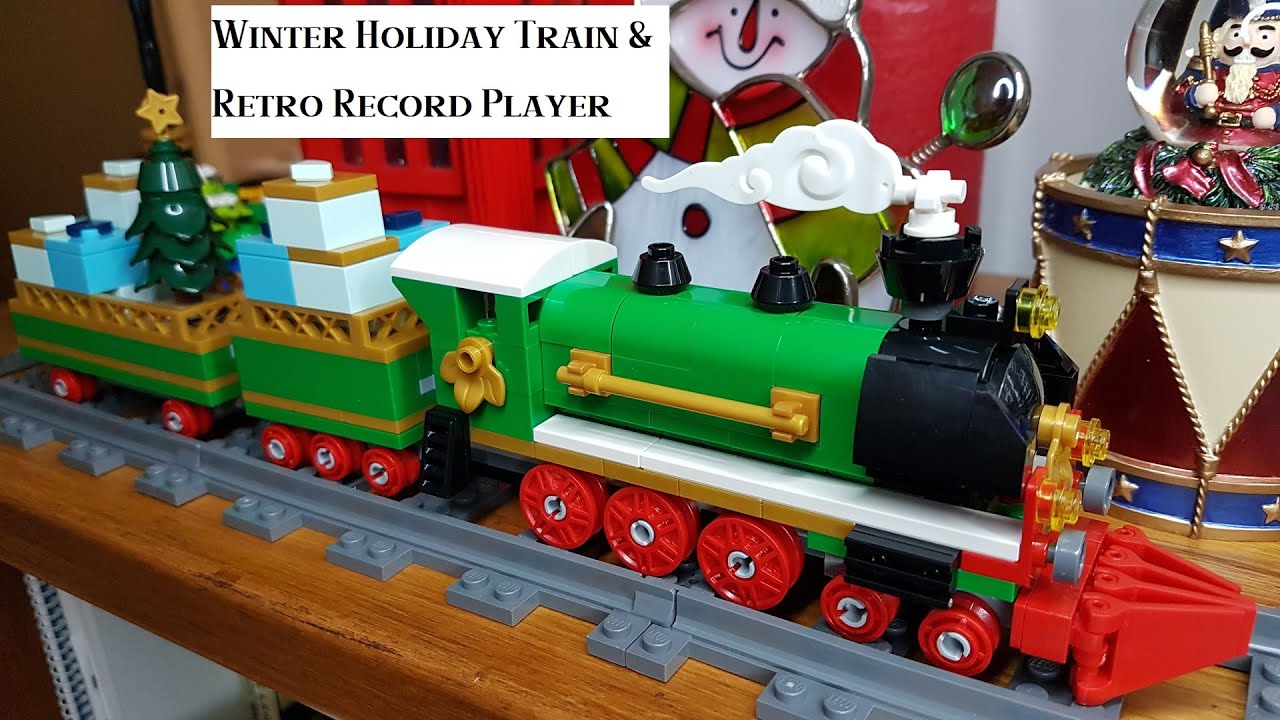 LEGO Winter Holiday Train & Retro Record Player (SPEED BUILD) - YouTube