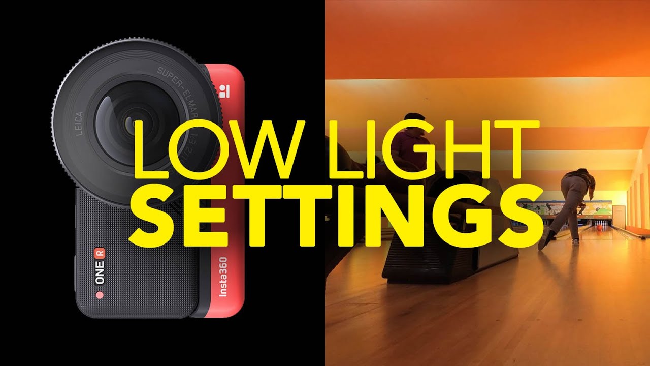 Insta360 One R (1 Inch Edition) BEST Low Light Settings - YouTube