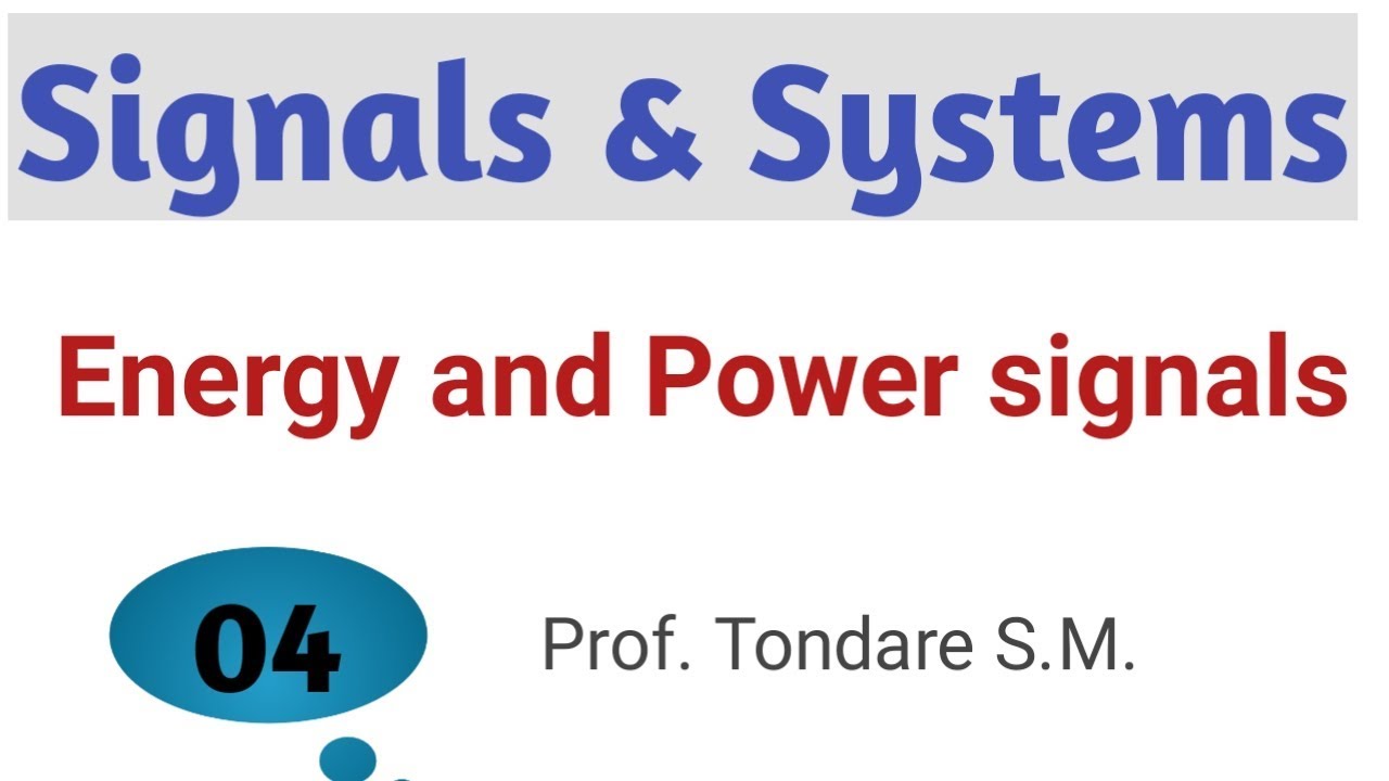#signalsandsystems#energyandpowersignal# |Energy and Power signal ...