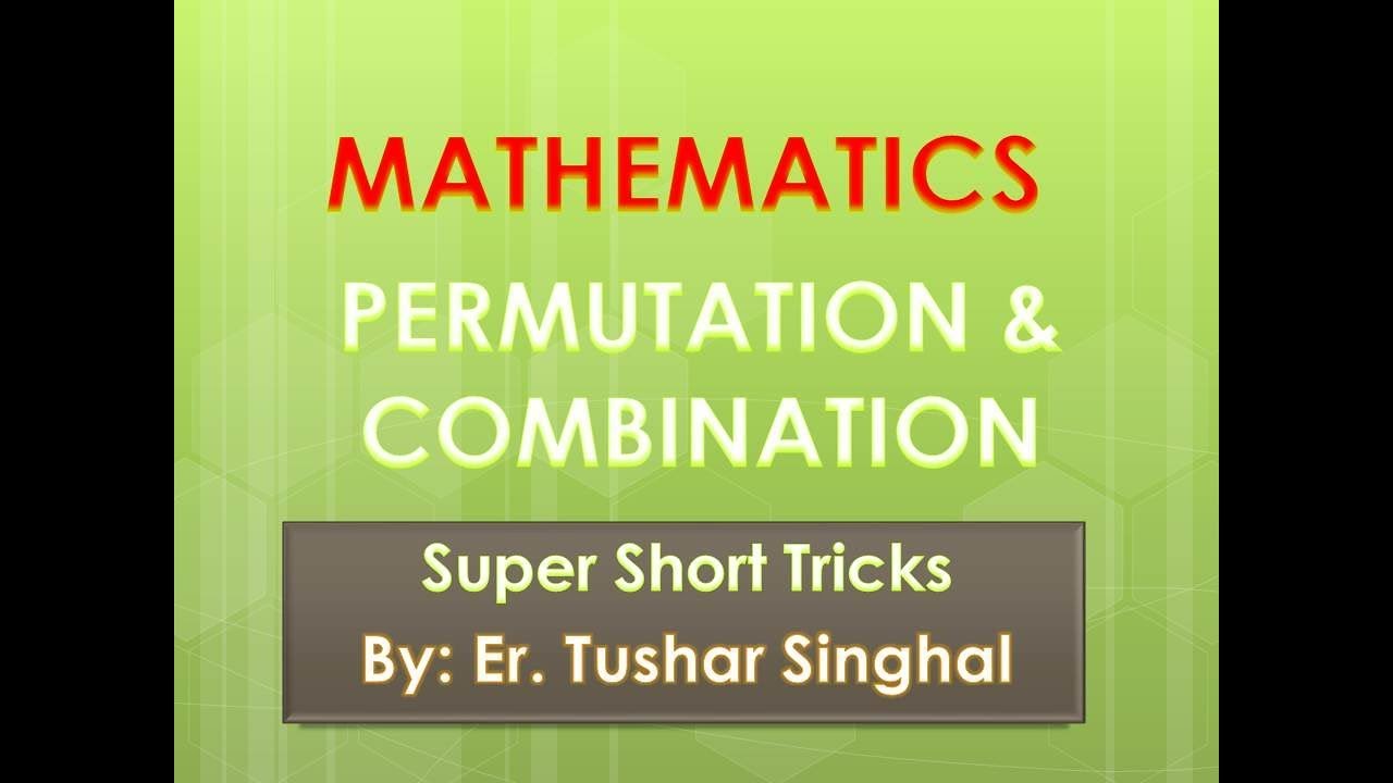 Permutation and combination rank short tricks - YouTube