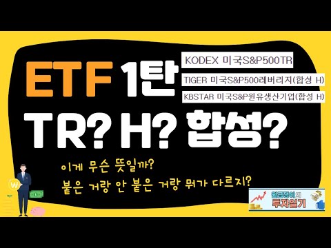 ETF TR? H? 합성!? 모르고 투자하면 낭패봅니다!! 미국S&P500레버리지(합성H), 나스닥100레버리지(합성H) - YouTube