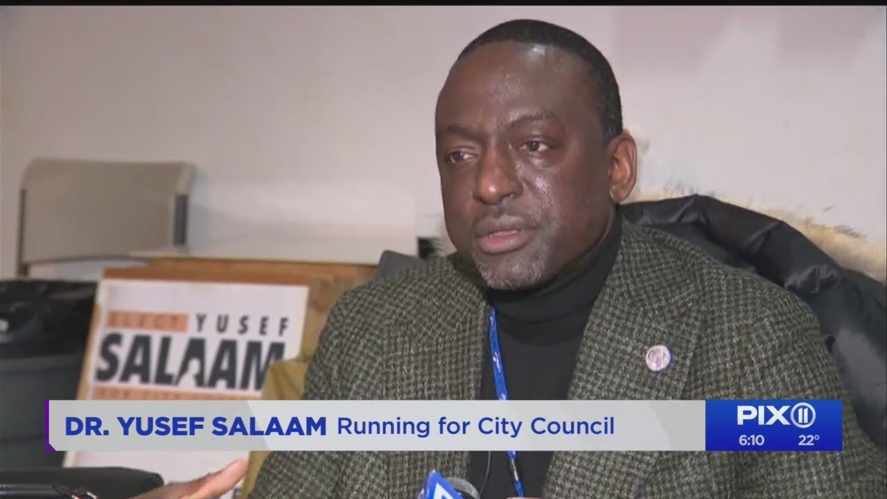 Yusef Salaam announces candidacy for NYC Council - YouTube