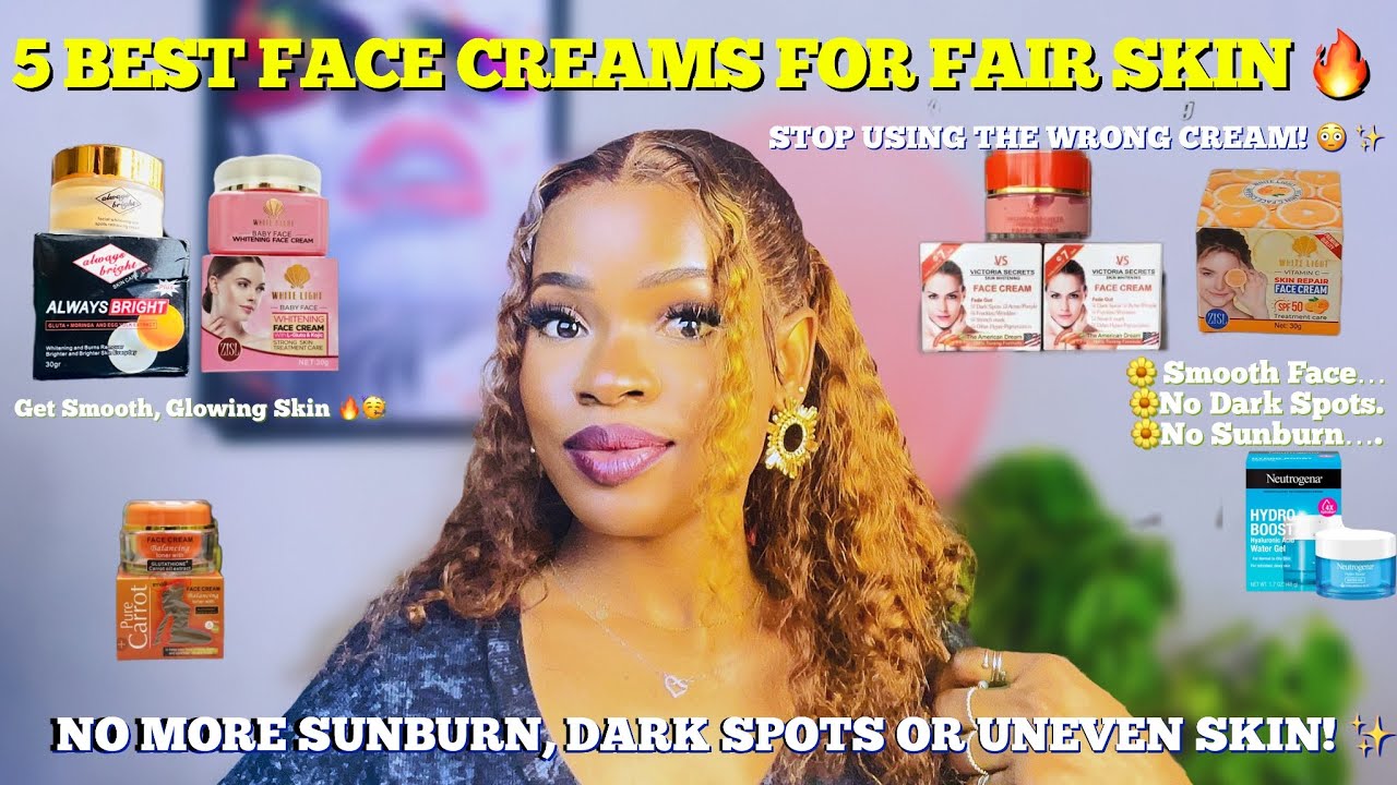 5 BEST Face Creams for Fair Skin | Glow, Even Tone & No Bleaching! # ...