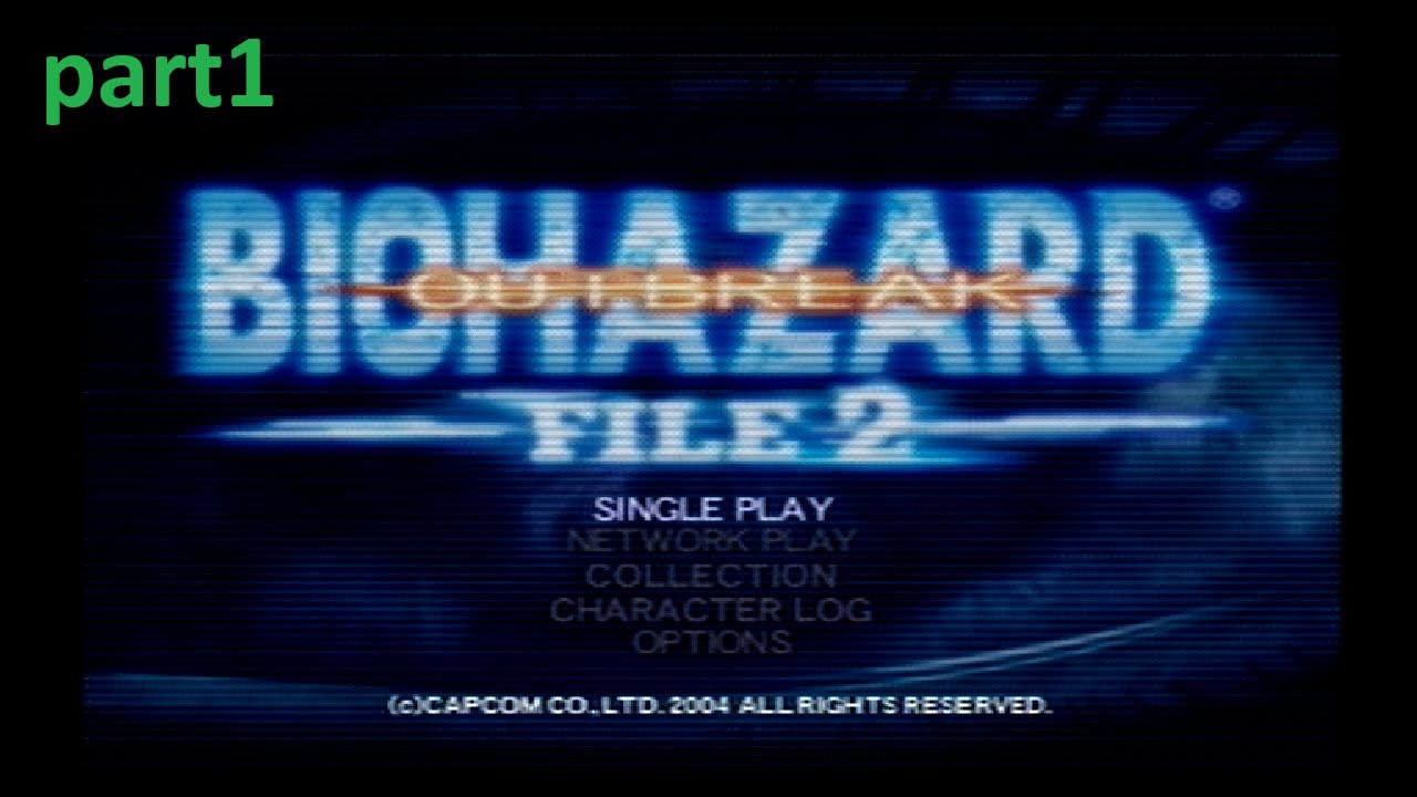 【BIO HAZARD OUTBREAK FILE2】初見プレイpart1 - YouTube