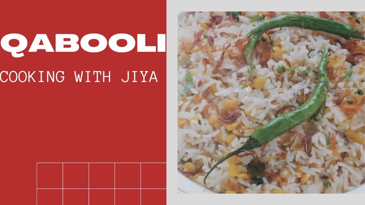 Qabooli | Channy ki daal ky chawal | white rice | easy to cook - YouTube