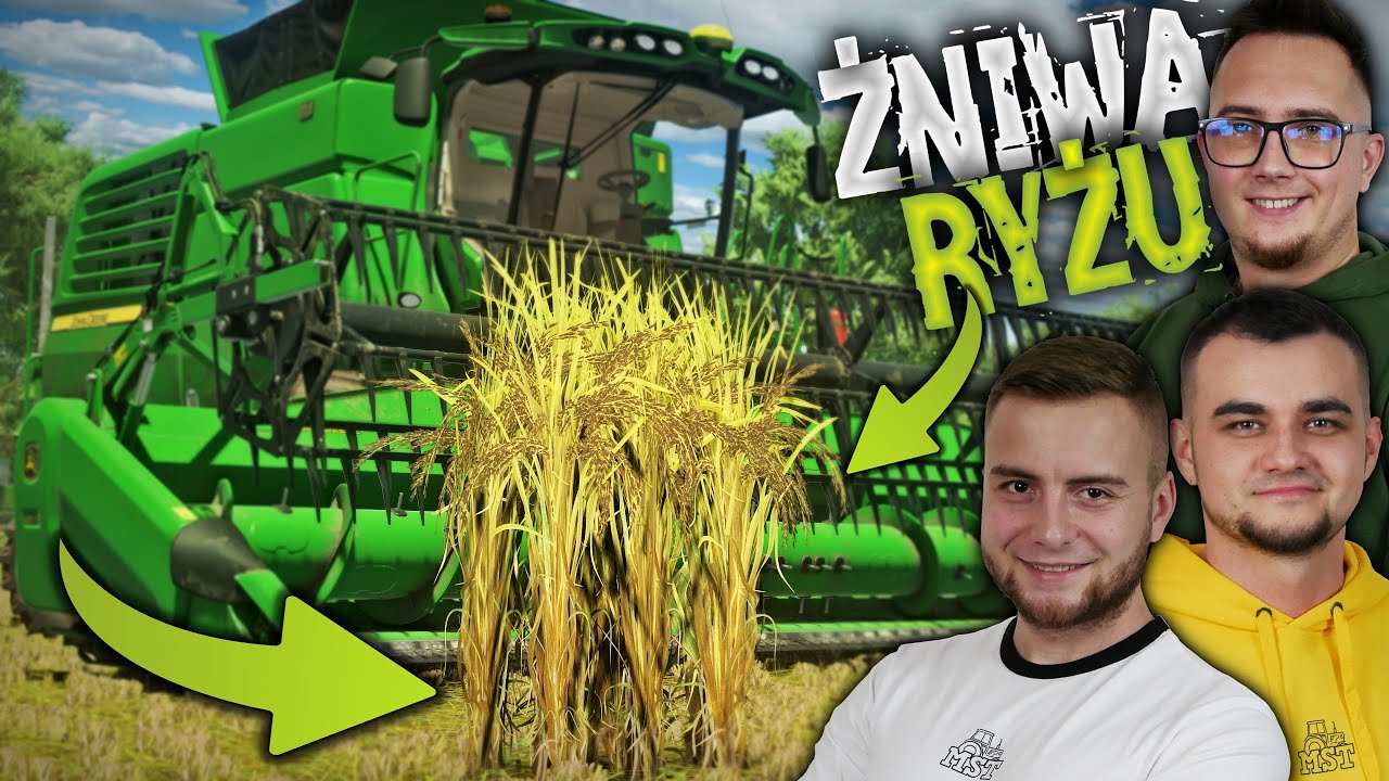 Pierwsze Zbiory - RYŻU 🌾 JESTEŚMY ZASKOCZENI 😱 Pożniwne Prace 🔥 "od ...