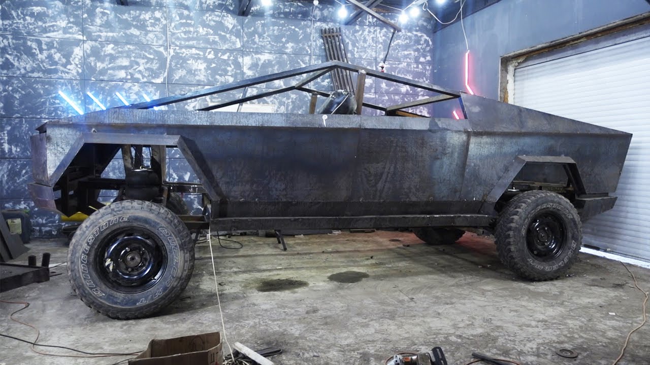 Tesla Cybertruck homemade. Part 4. Suspension is ready. - YouTube