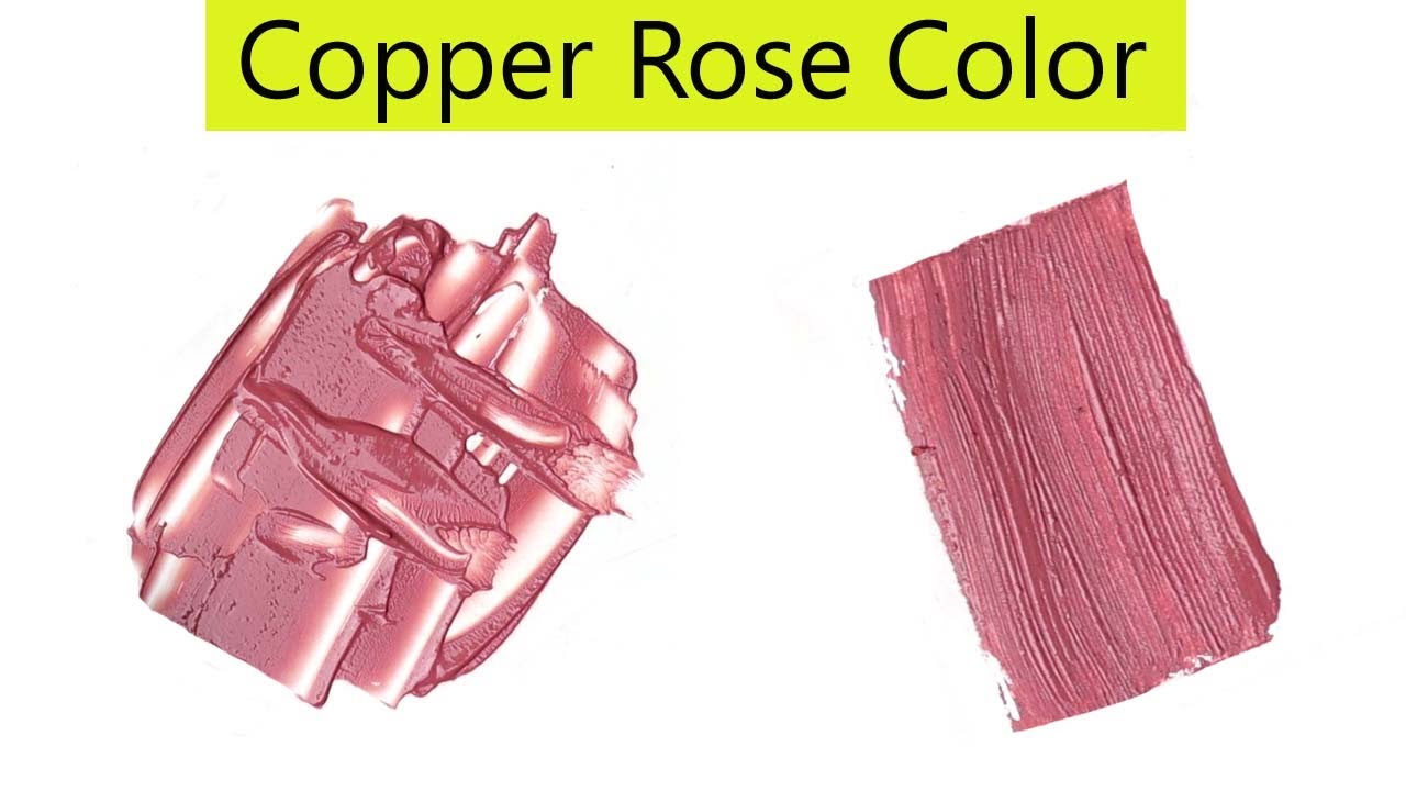 Copper Rose Color - How To Make Copper Rose Color - Color Mixing Video - YouTube