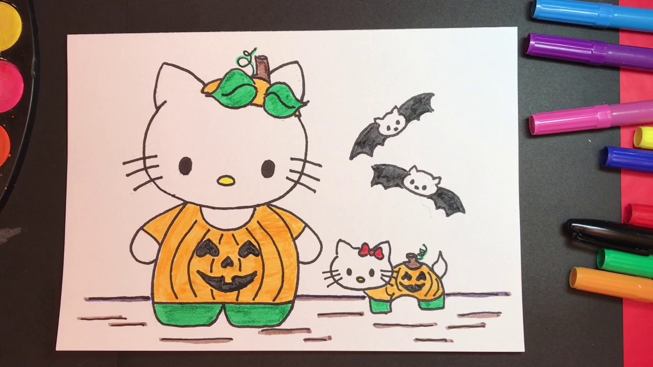 How To Draw Scary Hello Kitty Step By Step Characters