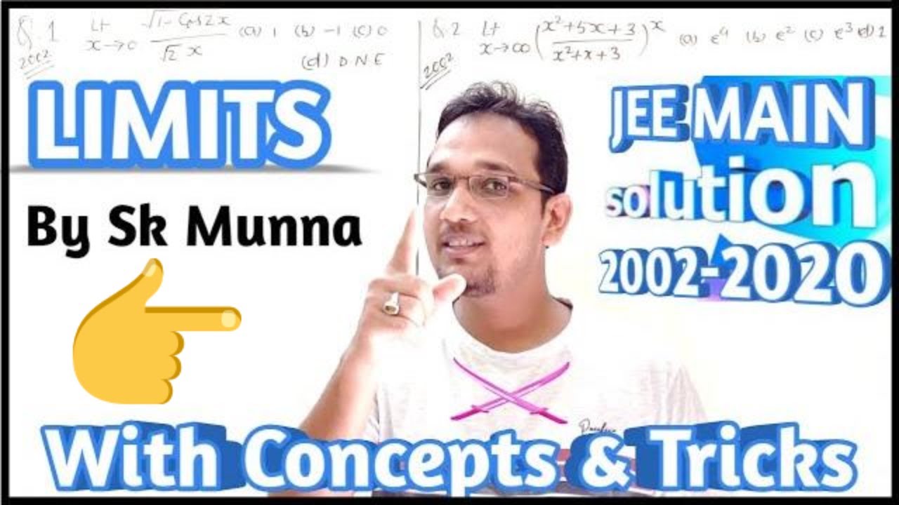 Limits jee main Previous year | limits jee main 2002- 2020 Solutions ...