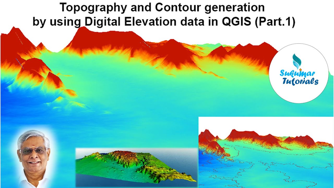Derivation of contours from Digital elevation data and study topography ...