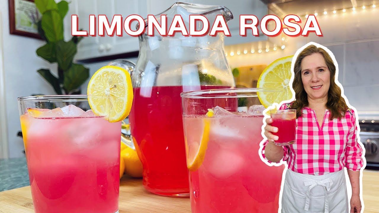 Receta De Limonada Rosada Con Alcohol Limonada Rosada En Un Tarro