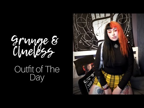 Grunge & Clueless | OOTD | Batbones - YouTube