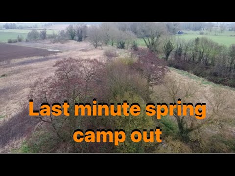 Last minute spring camp out - YouTube