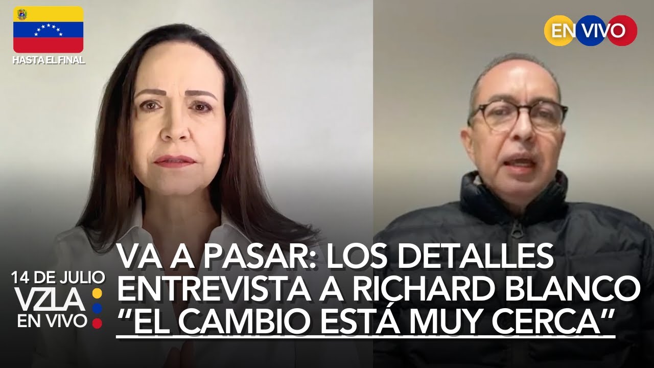 VIVO - "Va a pasar" dice María Corina Machado - entrevista Richard ...