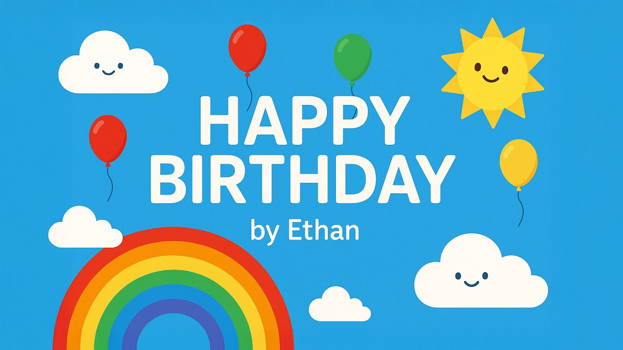 Selamat ulang tahun | Ethan (Official Music Video Lyric) - YouTube