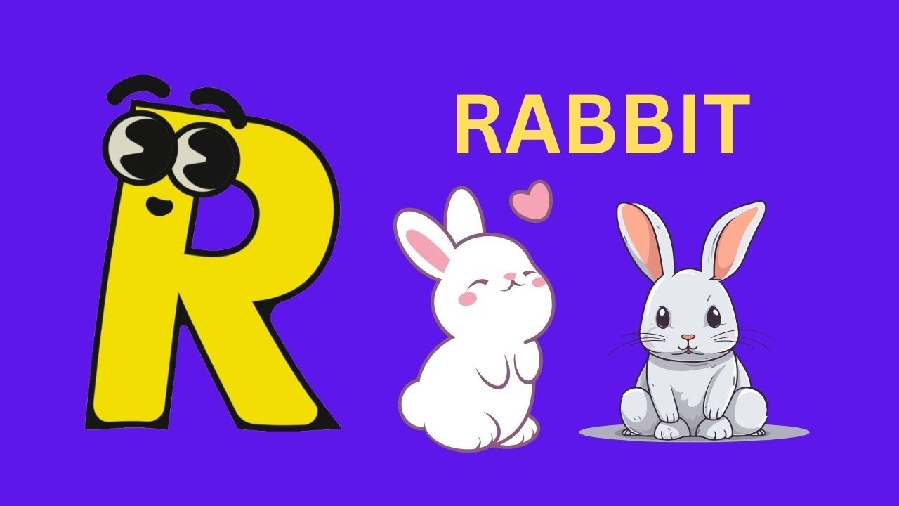 Phonics Song with TWO Words - R For RABBIT - ABC Alphabet Songs with ...