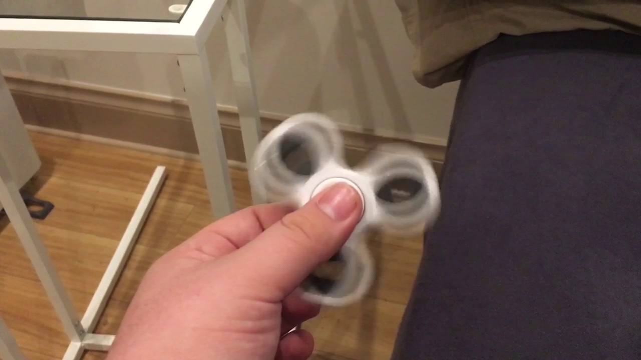 Matte White Fidget Spinner Test Run: 001 - YouTube