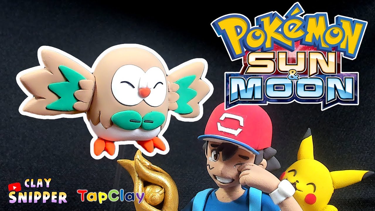 Pokemon Clayart : Rowlet (Ash Ketchum is finally a Pokémon champion ...