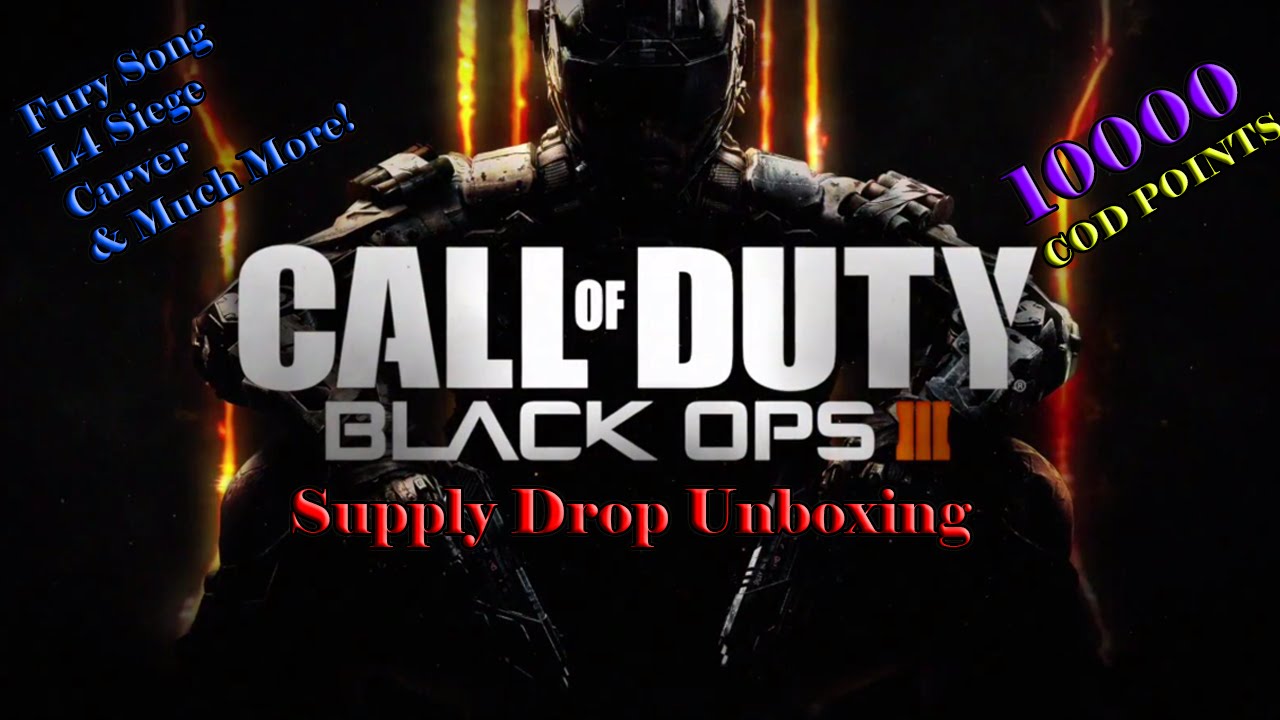 BO3 | Supply Drop Unboxing | Spending 10000 COD Points - YouTube