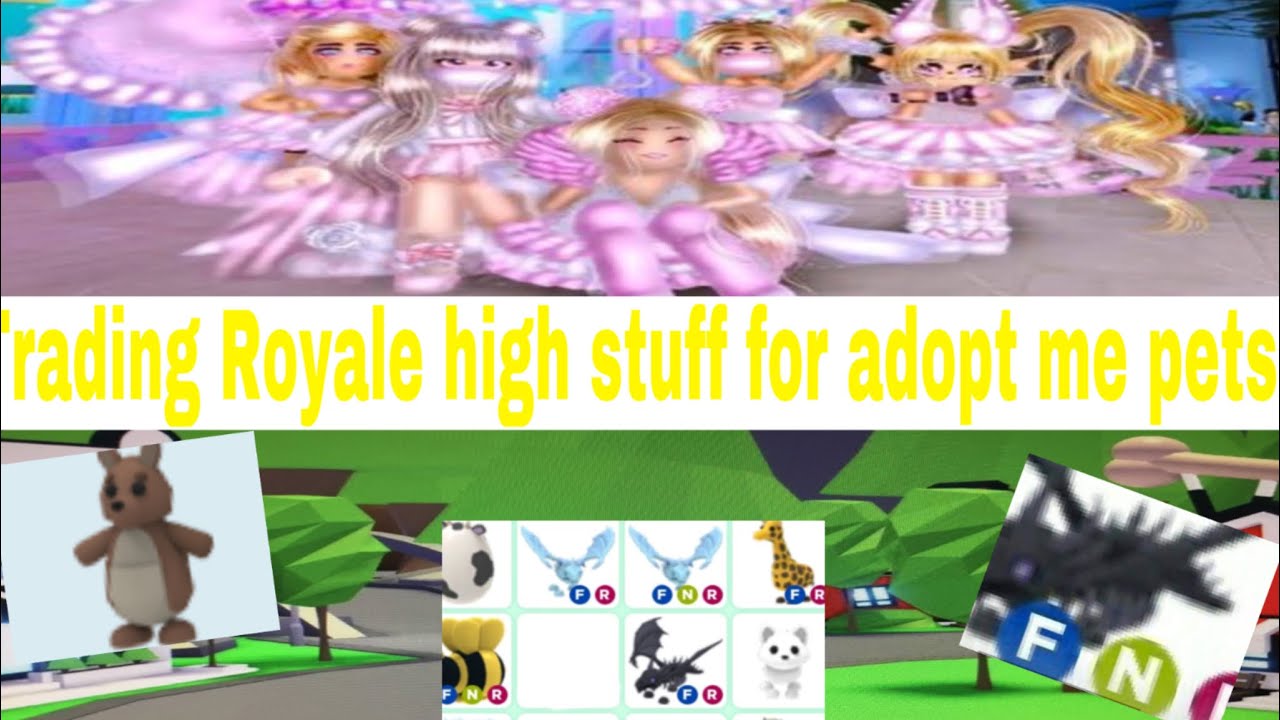 Trading royal high items for adopt me pets! - YouTube