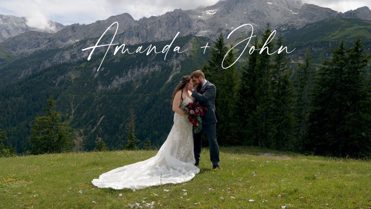 Amanda + John | Destination Wedding in German Alps - YouTube