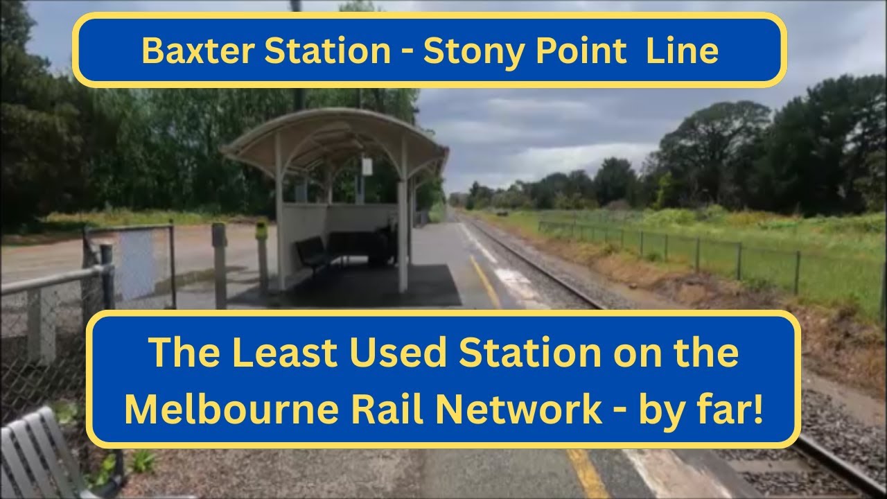 Baxter Station the Least Used station on the Stony Point line - YouTube