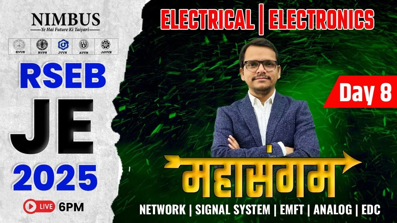 RSEB JE 2025 | Electrical/Electronics | RSEB JE Electrical Engineering ...