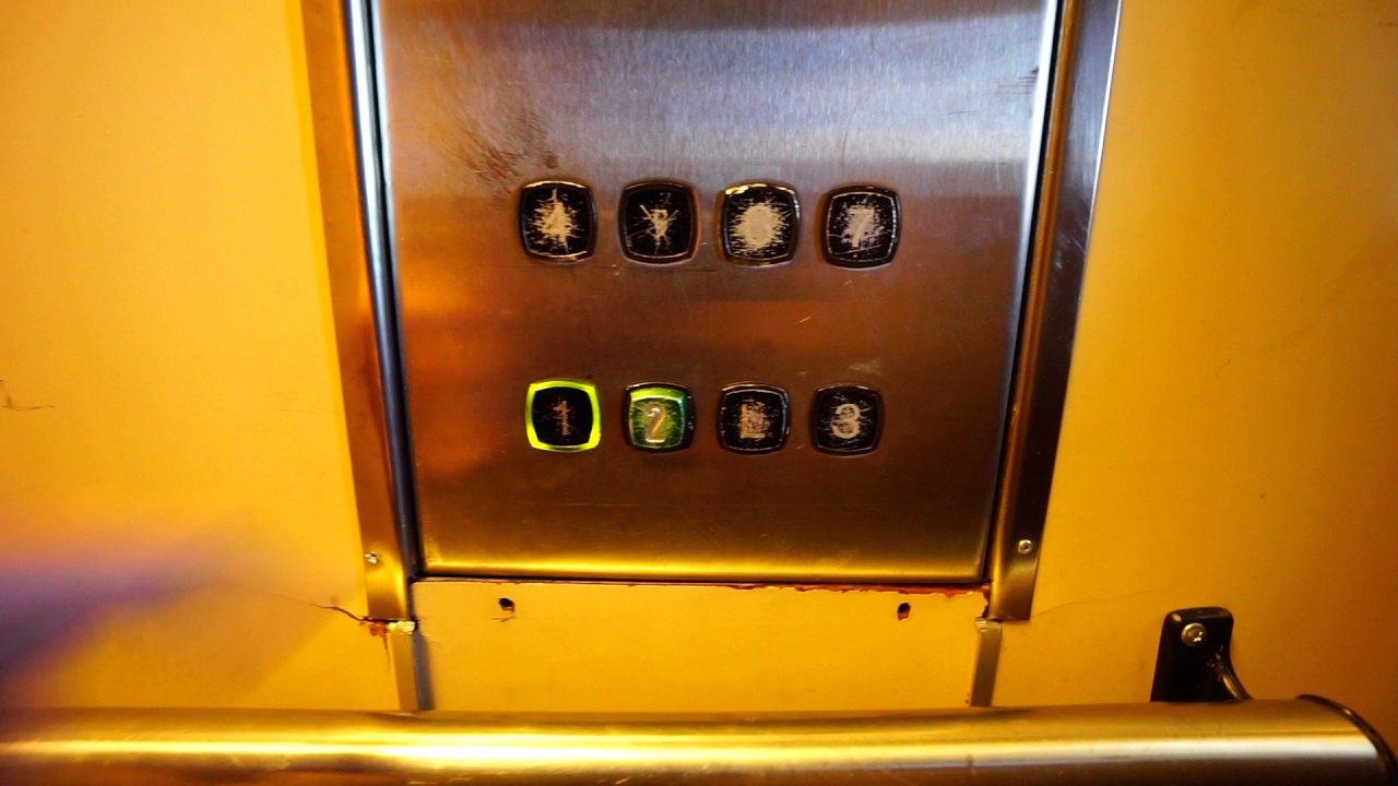 Sweden, Stockholm, Haninge Centrum, Poseidons torg 4, KONE elevator ...