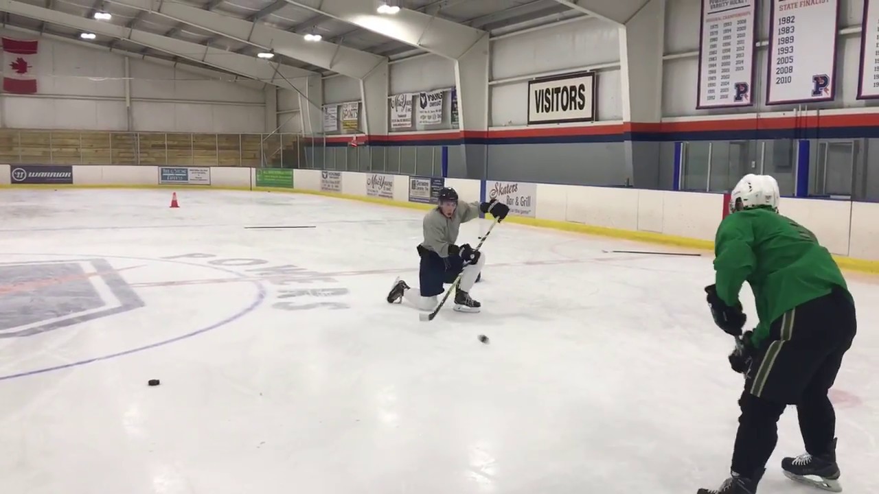 Passing and Stick Handling Drill - YouTube