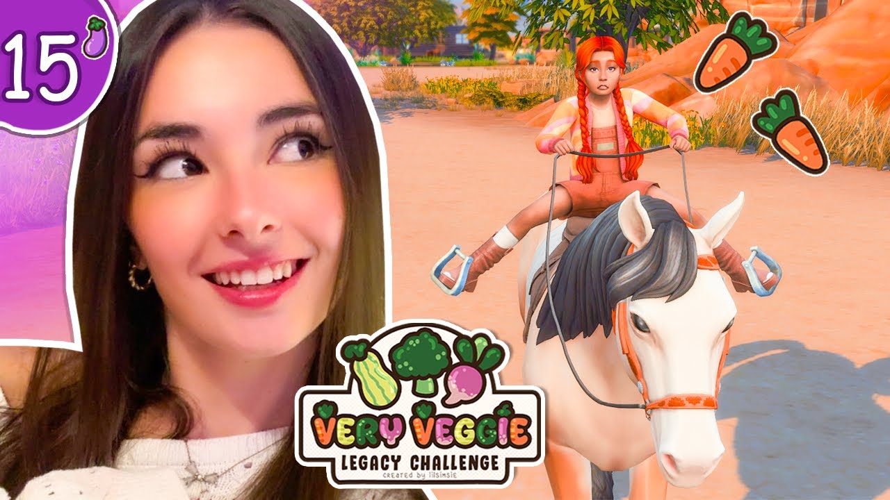 Caroline Visits The Ranch!! 🐎🍆 Very Veggie Legacy Eggplant #15 - YouTube
