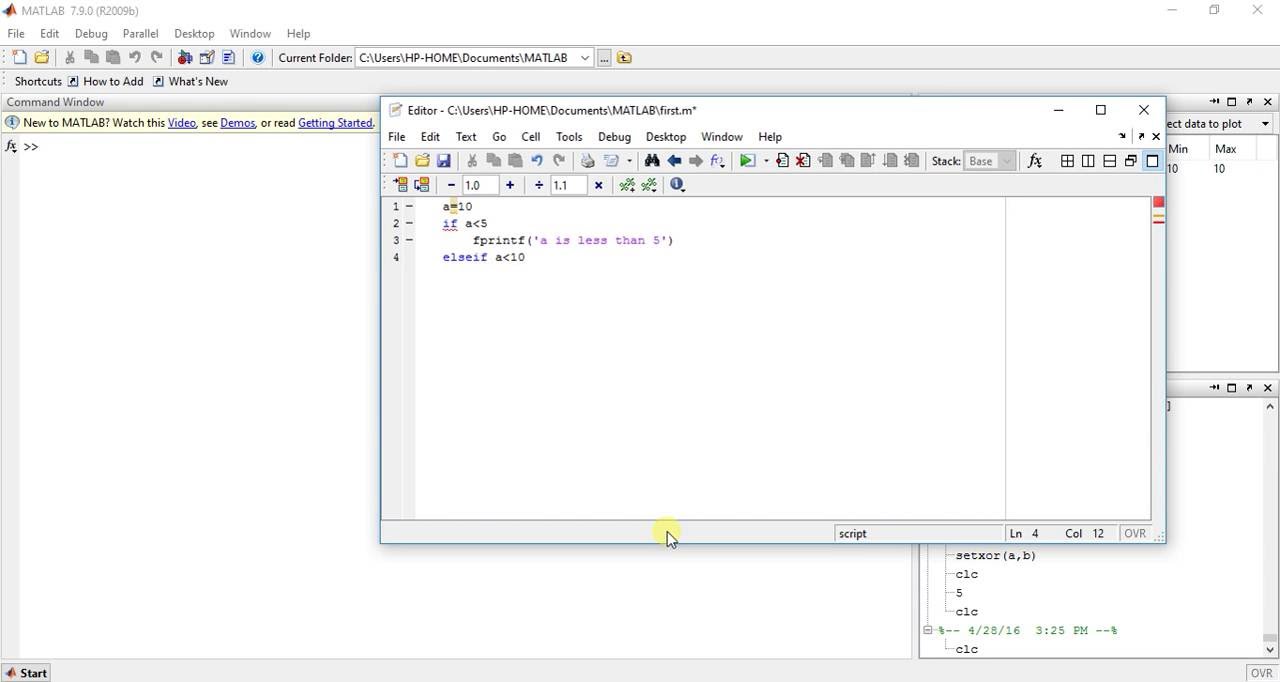 MATLAB Programming 31 - if...elseif...elseif...else statement - YouTube