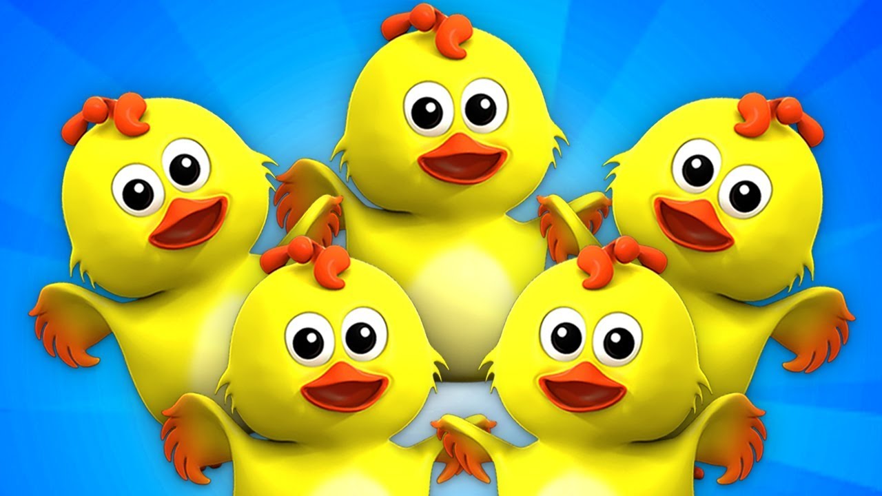 cinque piccoli pulcini | saltando rime | Five Little Chicks | Preschool ...