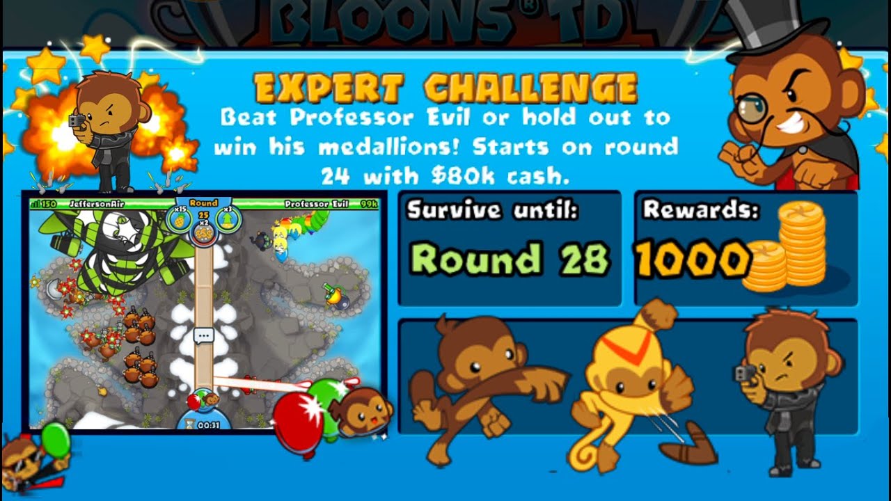 Bloons TD Battles -Professor Evil Challenge in BTD Battles | Week 9 ...