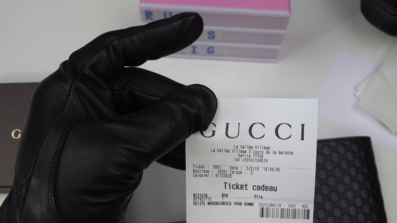 Gucci Leather Micro Guccissima Book Bi-Fold Wallet - YouTube