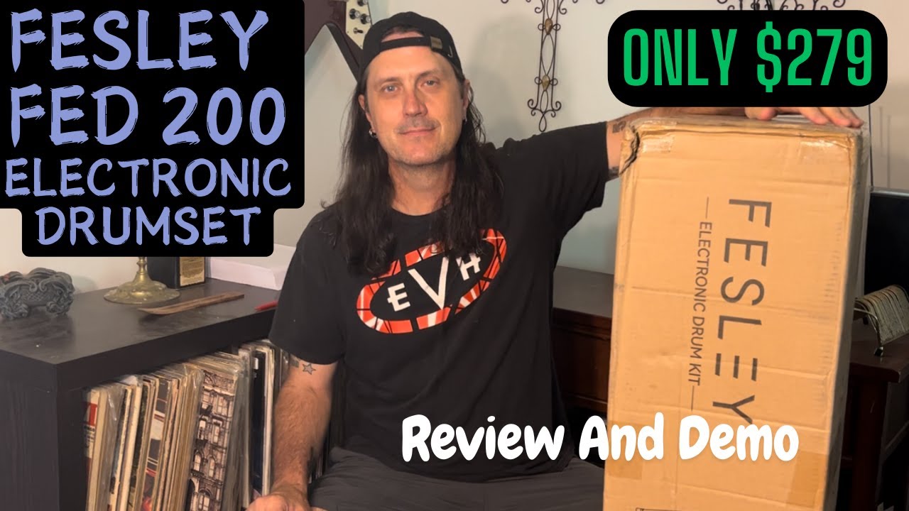 Fesley FED 200 Electronic Drumset - Review And Demo - This Thing Is ...