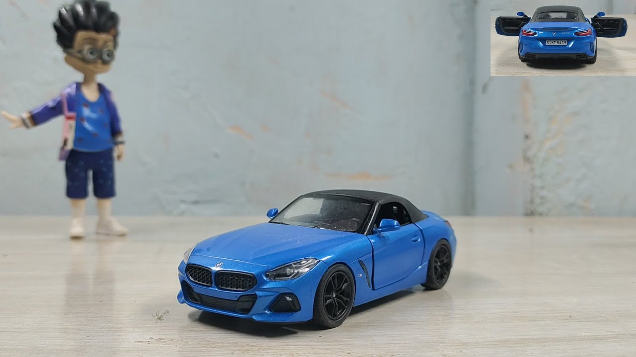 Unboxing of BMW Z4 mini car || Diecast and Scale Model 1/18 || khilona ...