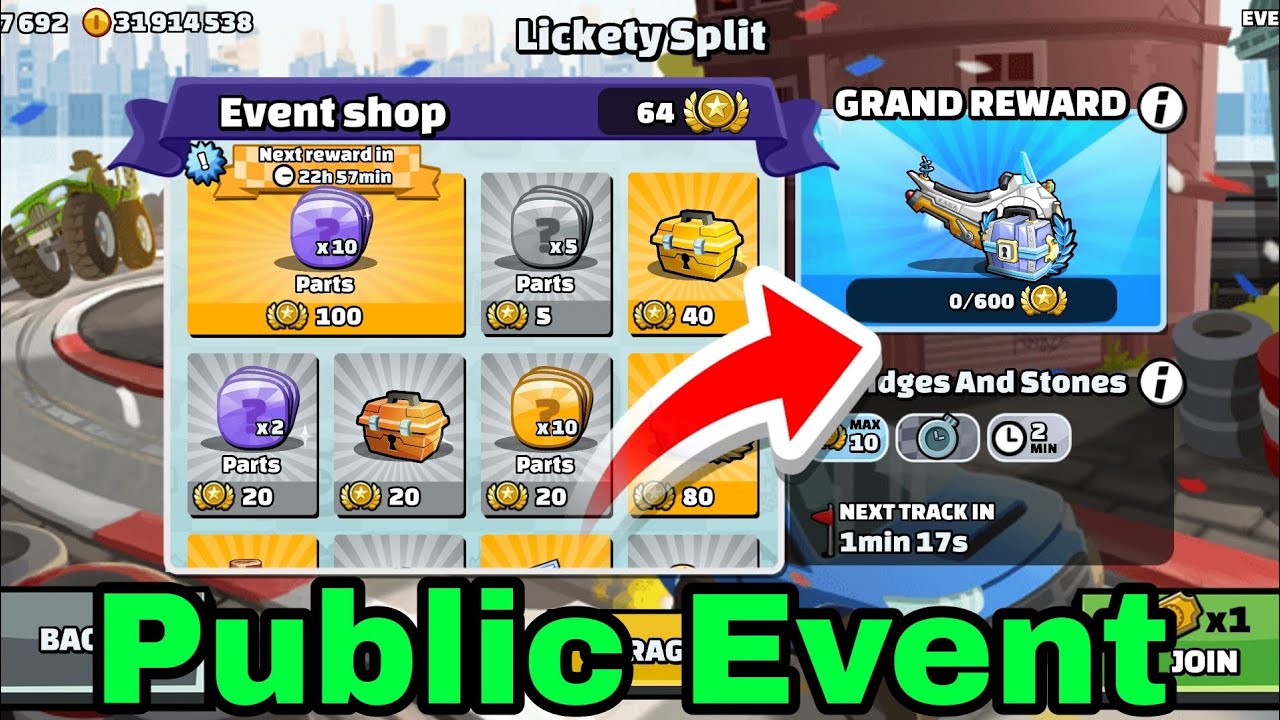 Lickety Split public event for hill climb racing 2 || hill climb racing ...