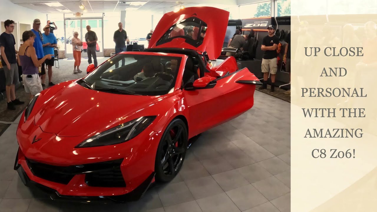 THE NEW C8 CORVETTE Z06 UP CLOSE AND PERSONAL - YouTube