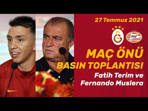 📺 Teknik Direktörümüz Fatih Terim ve kaptan Fernando Muslera'nın, PSV maçı öncesi basın toplantısı