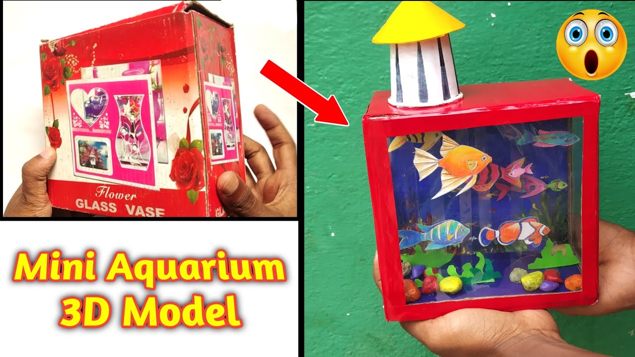 DIY: Mini Aquarium For decorate Your Home / Home Decor Idea /The Art ...