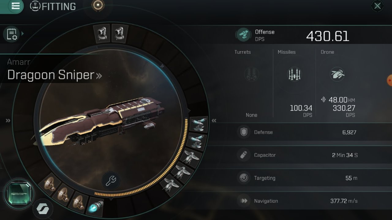 Eve Echoes Dragoon Sniper defender / deterrent build - YouTube