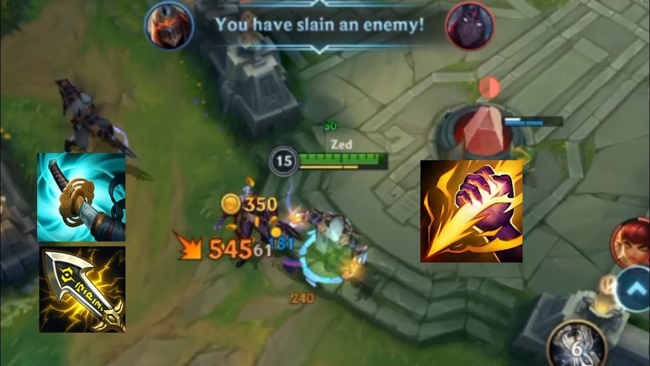 Jungle Zed | Crit Build | League of Legends Wild rift - YouTube